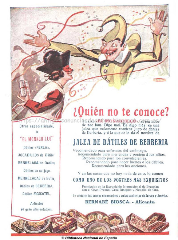 Antiguos anuncios de antes: El Monaguillo (datíles) (25 anuncios)