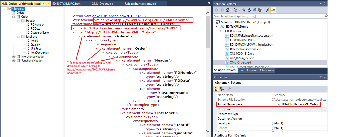 Removing Ns0 Prefix From Xml Output From Biztalklogic App Xslt Map How To Remove The