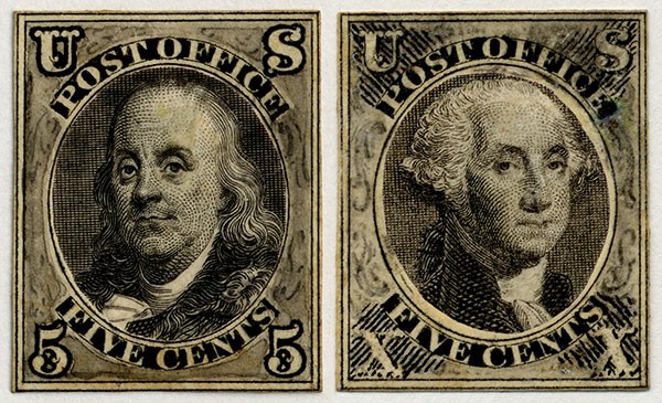 Sweethearts Of The West: THE FIRST UNITED STATES POSTAGE STAMPS By ...