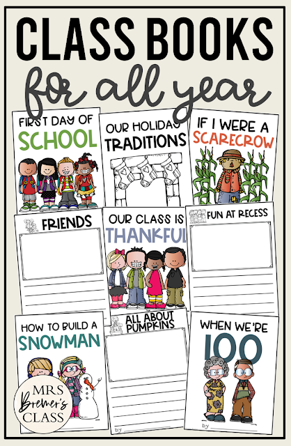 Class Books | Class-Made Books to Write and Read for All Year | Mrs ...