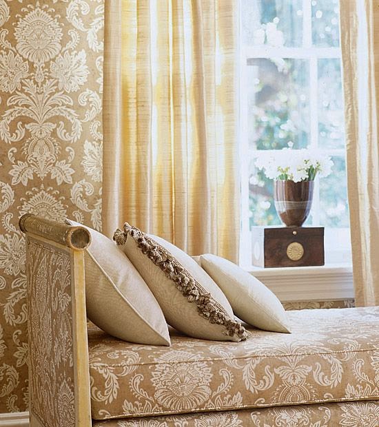 Eye For Design: Matching Upholstery and Wallpaper......Lovely Interiors ...