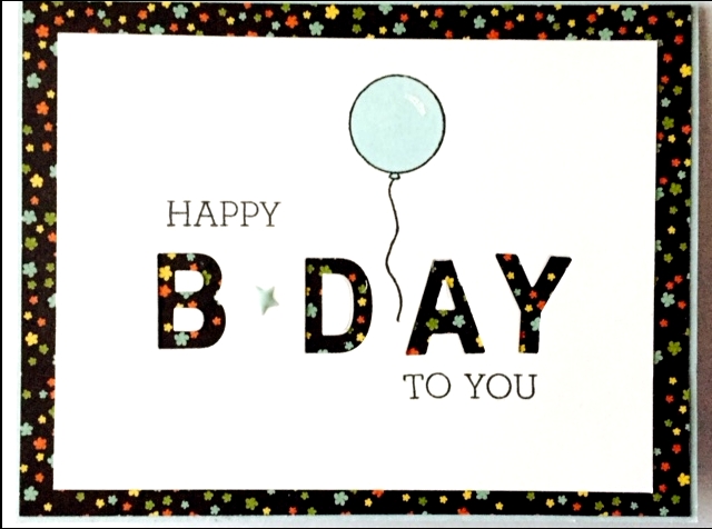 STS Cards: B Day Card