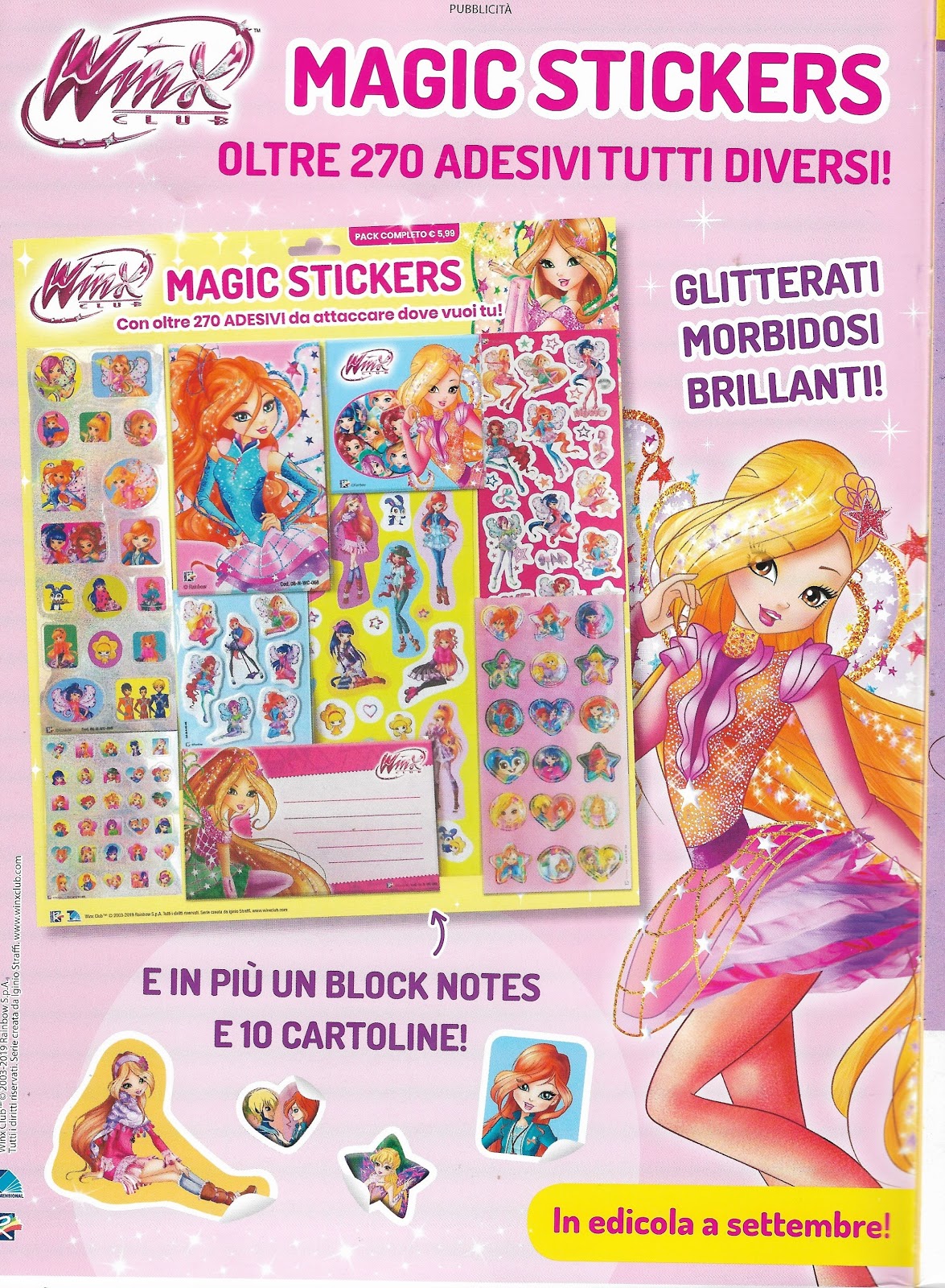 Winx Club Magic Stickers en Italia ~ My Winx Club-Pretty!*.