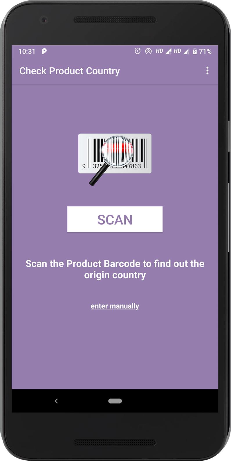 Check Product Country - Made In India (barcode scaning)