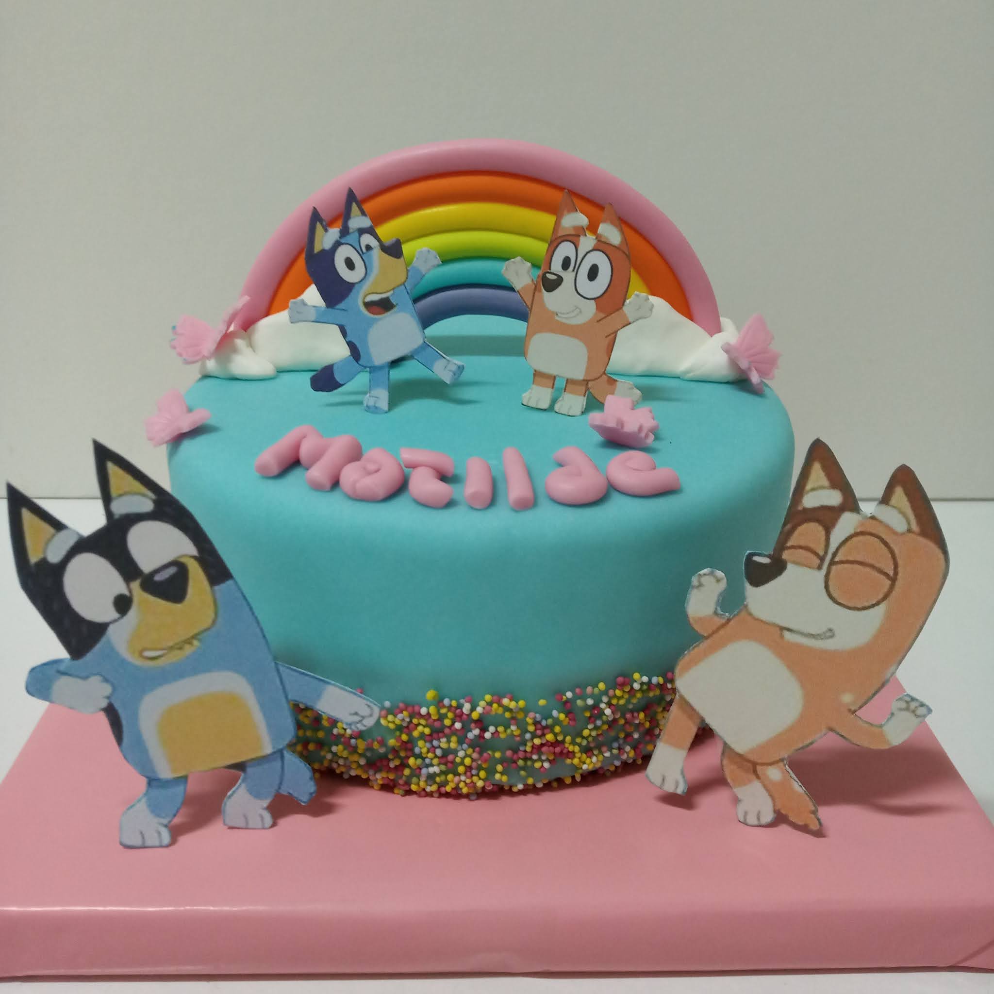 IdeiasDocinhas: Bolo Bluey da Matilde