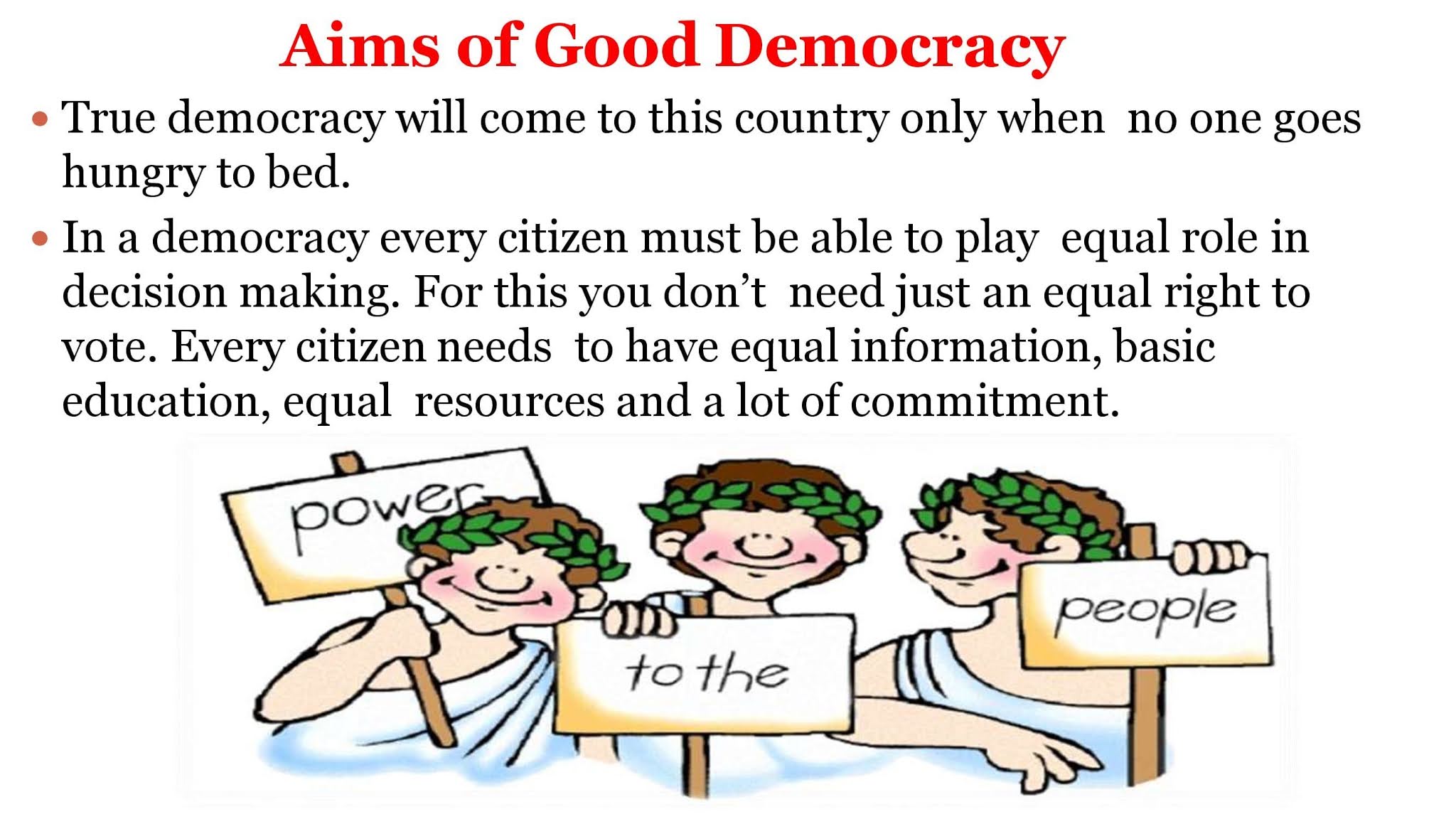 What is Democracy and Why Democracy? PPT Class 9th (Political Science ...