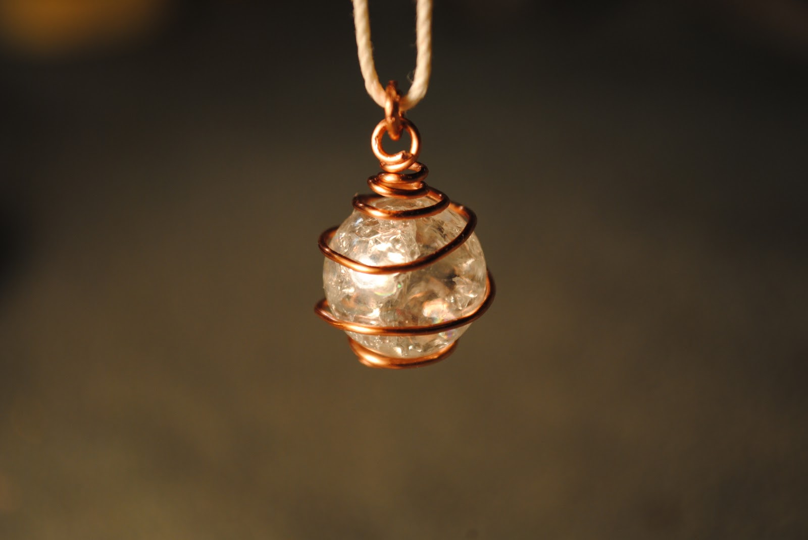 Infinitely Blissful: Baked Marble Necklace