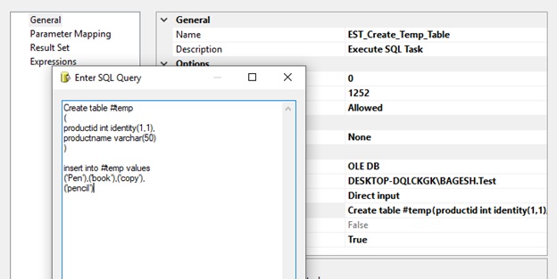 Microsoft Business Intelligence: Using one Temp table in more than two ...
