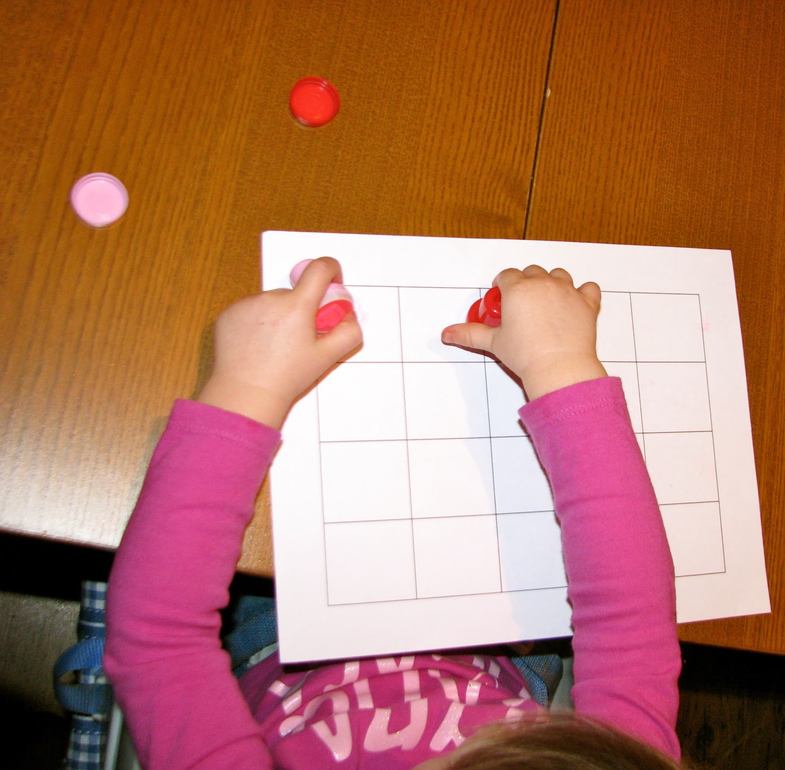 Rainy Day Distractions: Sequencing with stamps