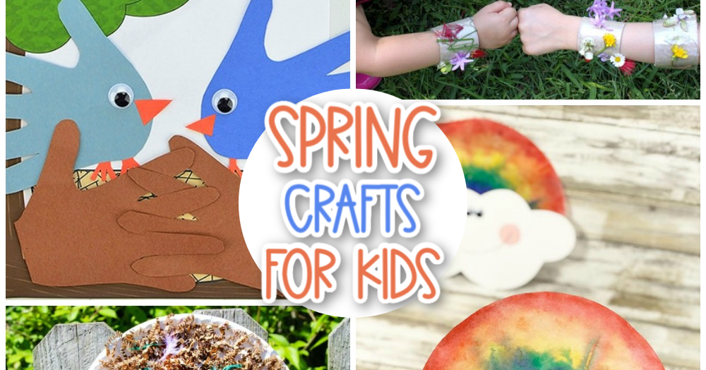 30+ Fun & Colourful Spring Crafts for Kids - Messy Little Monster