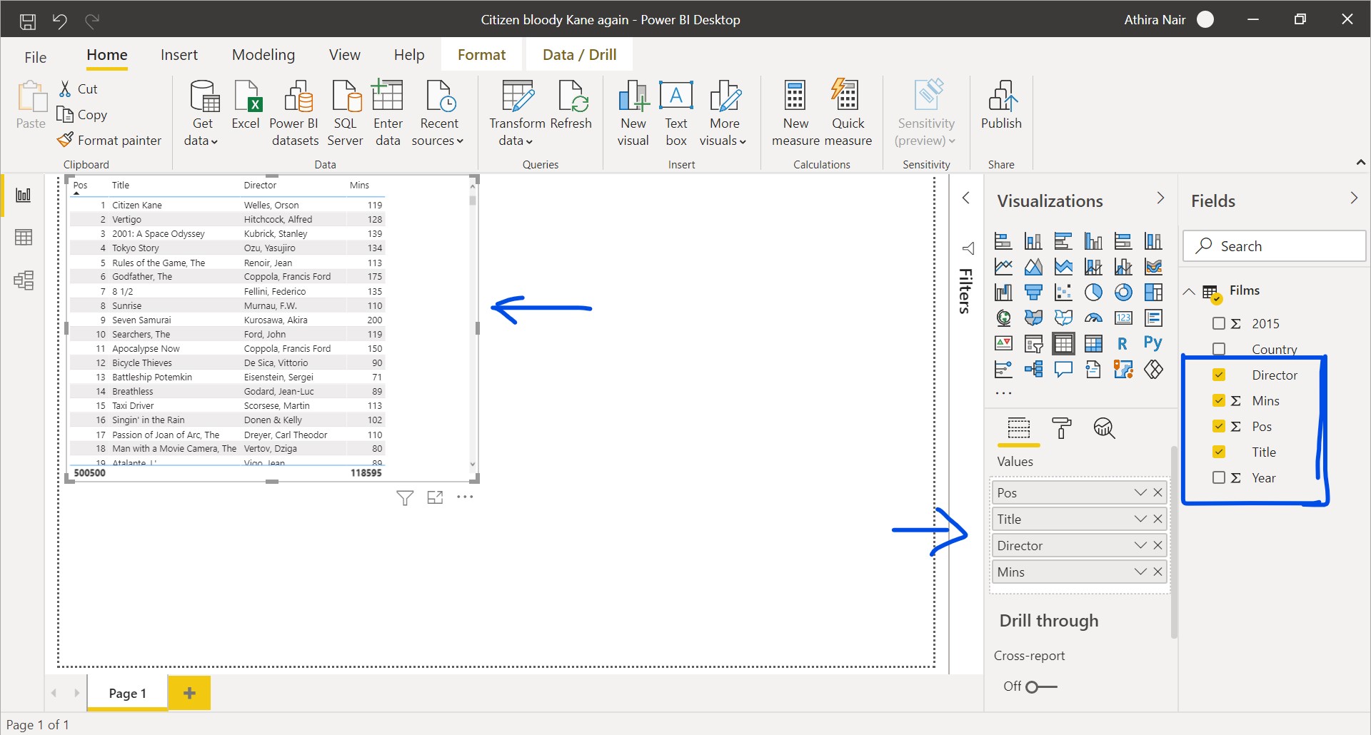 Low Code: Microsoft Power BI's Table Visualization