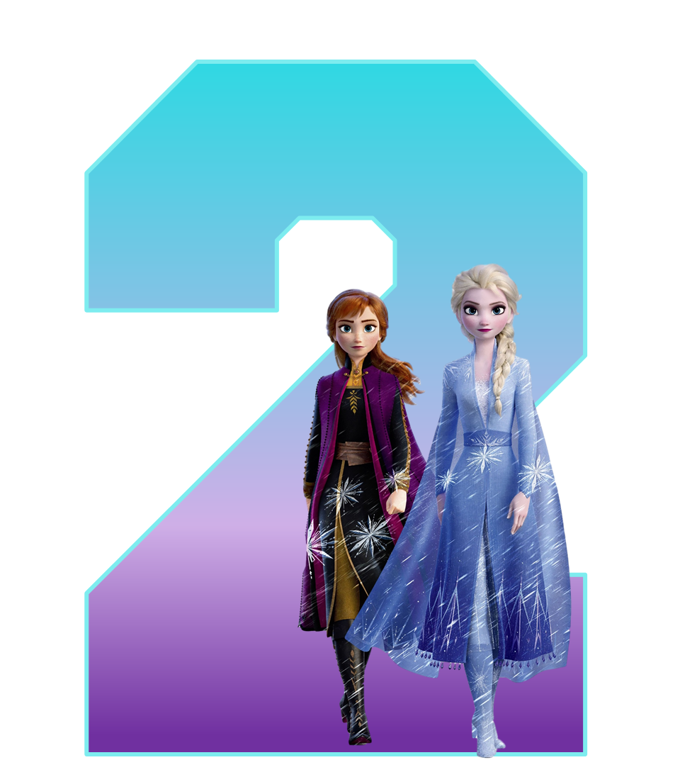 Kits imprimibles gratis : Números Frozen para imprimir