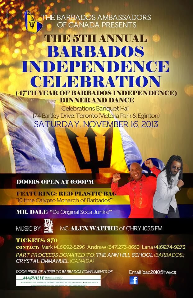 C.A. Confidential: 5th Annual Barbados Independence Dinner & Dance ...