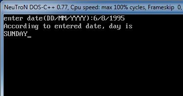 EASY PROGRAMMING: Program to find day from a given date