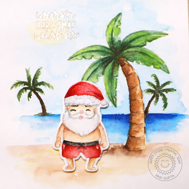 Sunny Studio: Surfing Santa Cards with Leanne and Isha