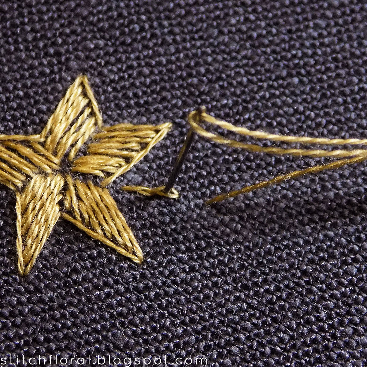 Easy embroidery: how to stitch stars - Stitch Floral