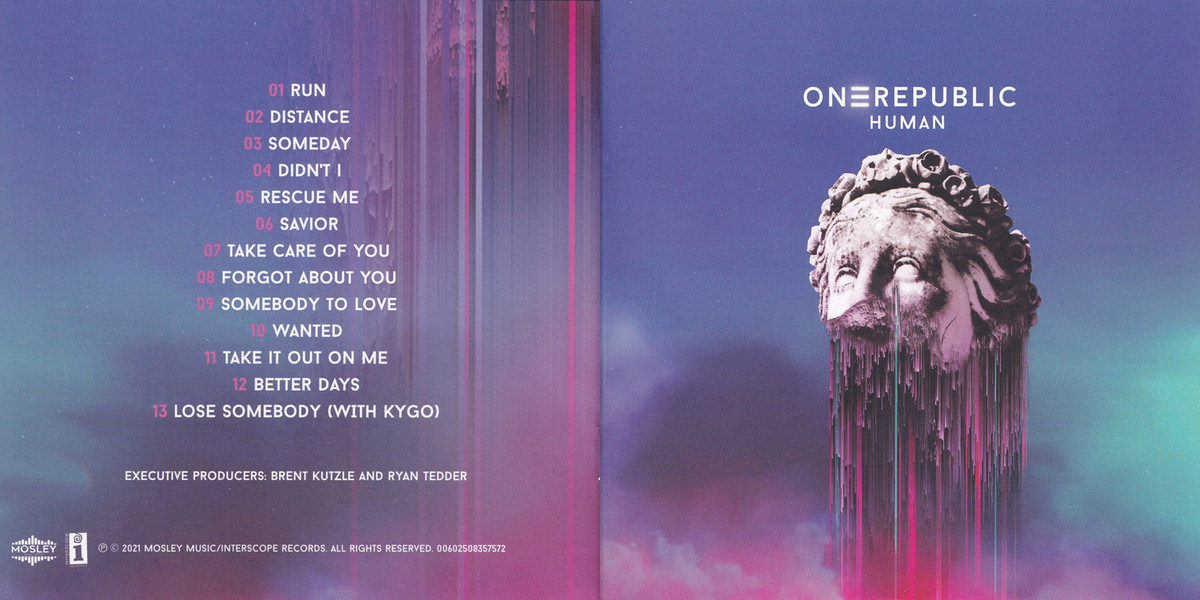 Encarte: OneRepublic - Human - Encartes Pop