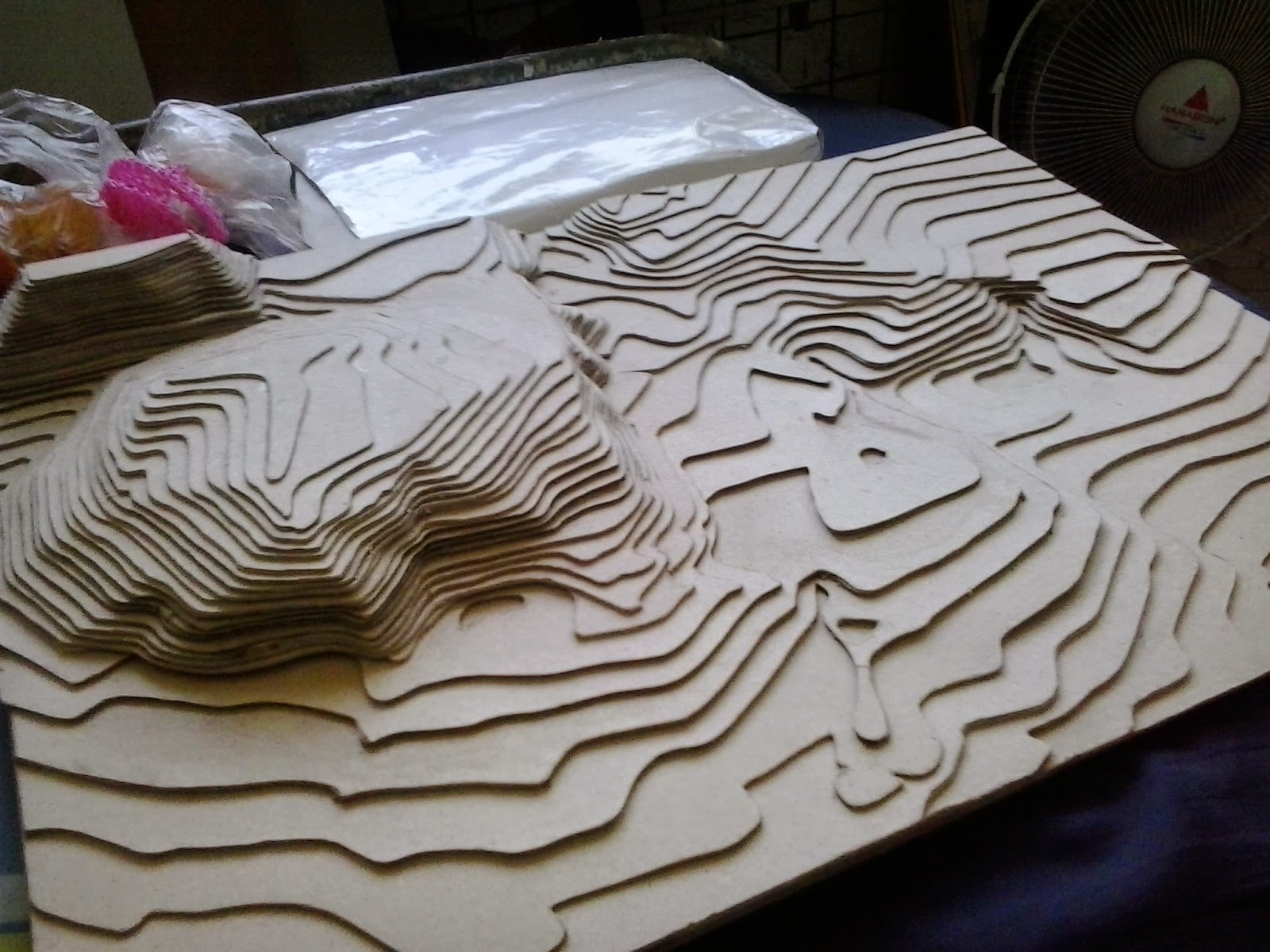 Arch Portfolio: Arch 3 Final Topographic Model Process