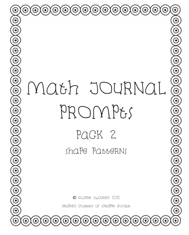 Life in First: Math Journal Pack FREEBIE