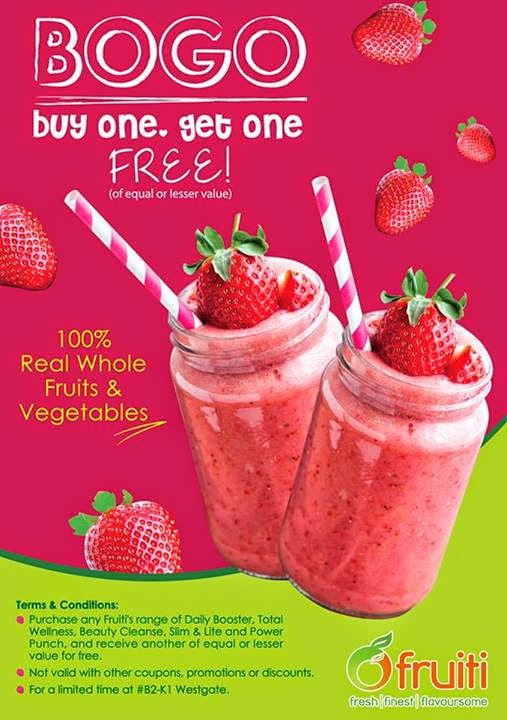 FoodieFC: Fruiti: Buy 1 Get 1 Free Fruiti at Westgate ( till 4 May 2014)