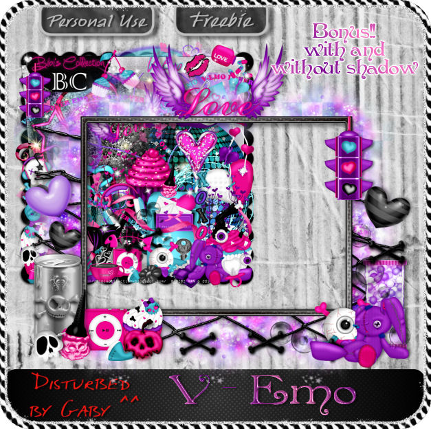 Disturbed PSP tutorials: Freebie Clusters: V - Emo