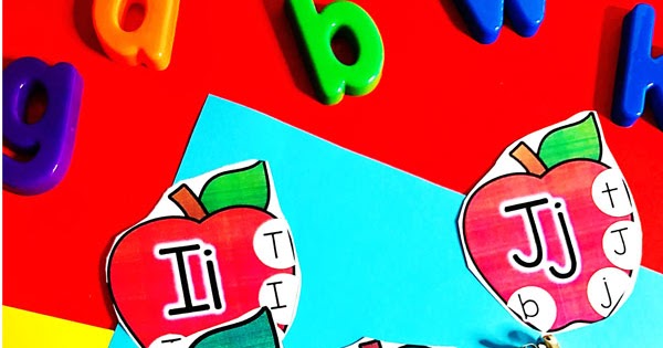 Apple "Bites" ABC Find and Punch | Totschooling - Toddler, Preschool ...