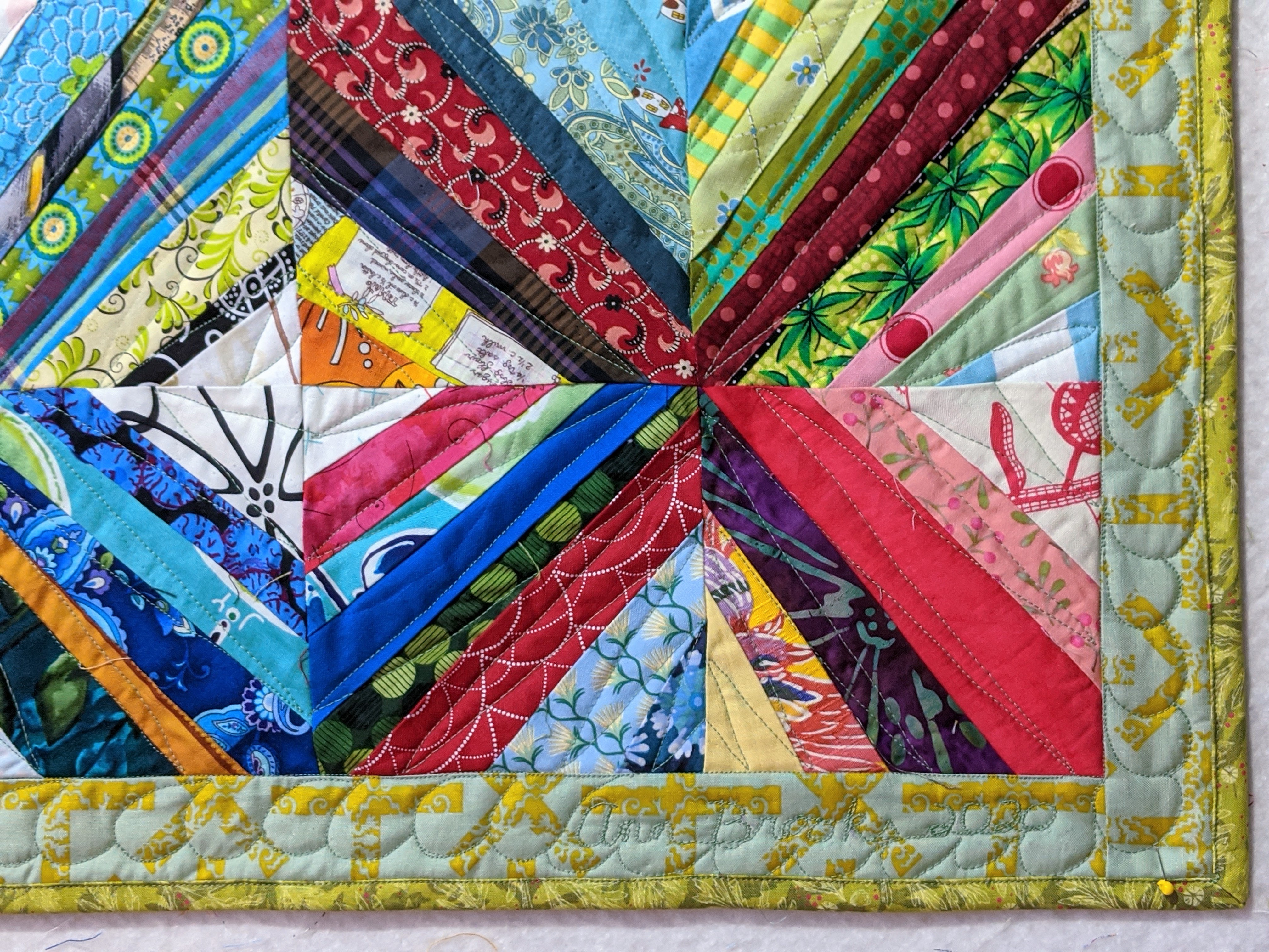 Fret Not Yourself: String Tulip Quilt Finished