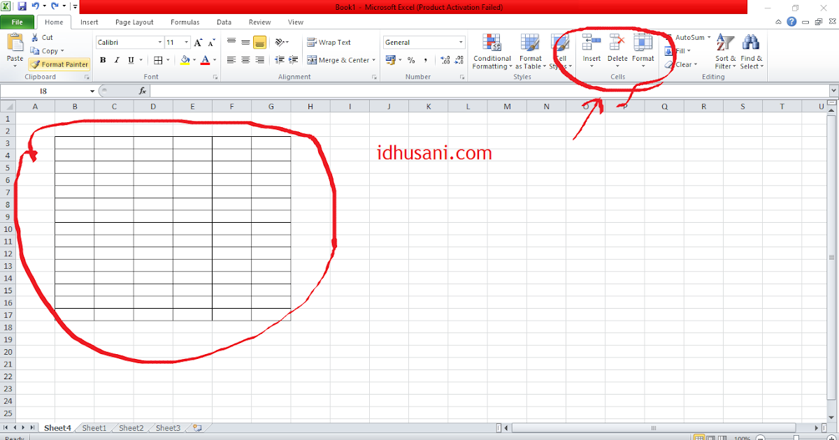 FUNGSI CELLS PADA MICROSOFT EXCEL - Husaini Blog