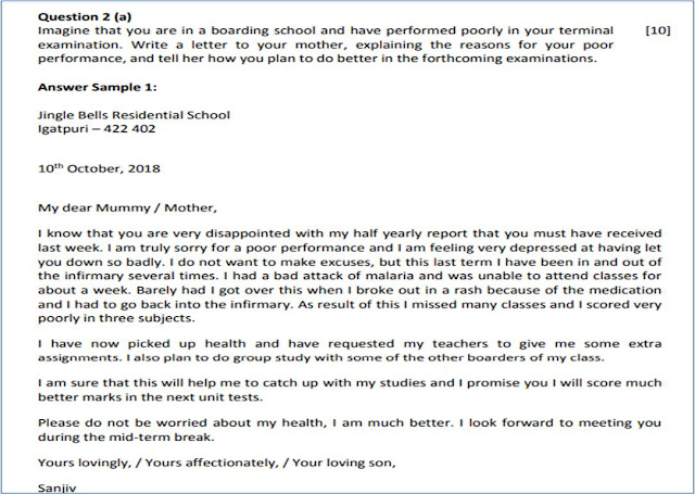 Crayonsler: ICSE Letter Writing Formats Examples