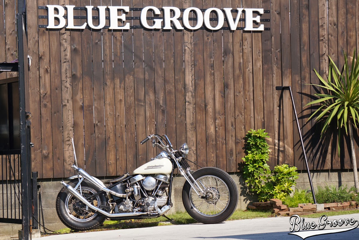 BLUE GROOVE SHOP BLOG: - SOLD - 55`PANHEAD FLH BOBBER