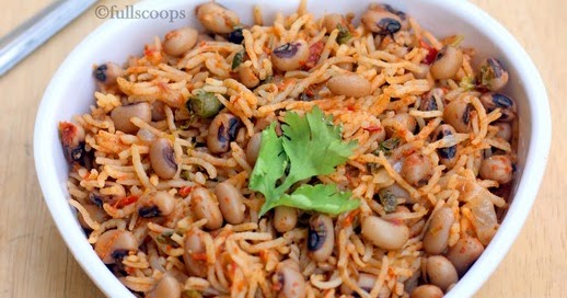 Lobia Biryani ~ Full Scoops - A food blog with easy,simple & tasty recipes!