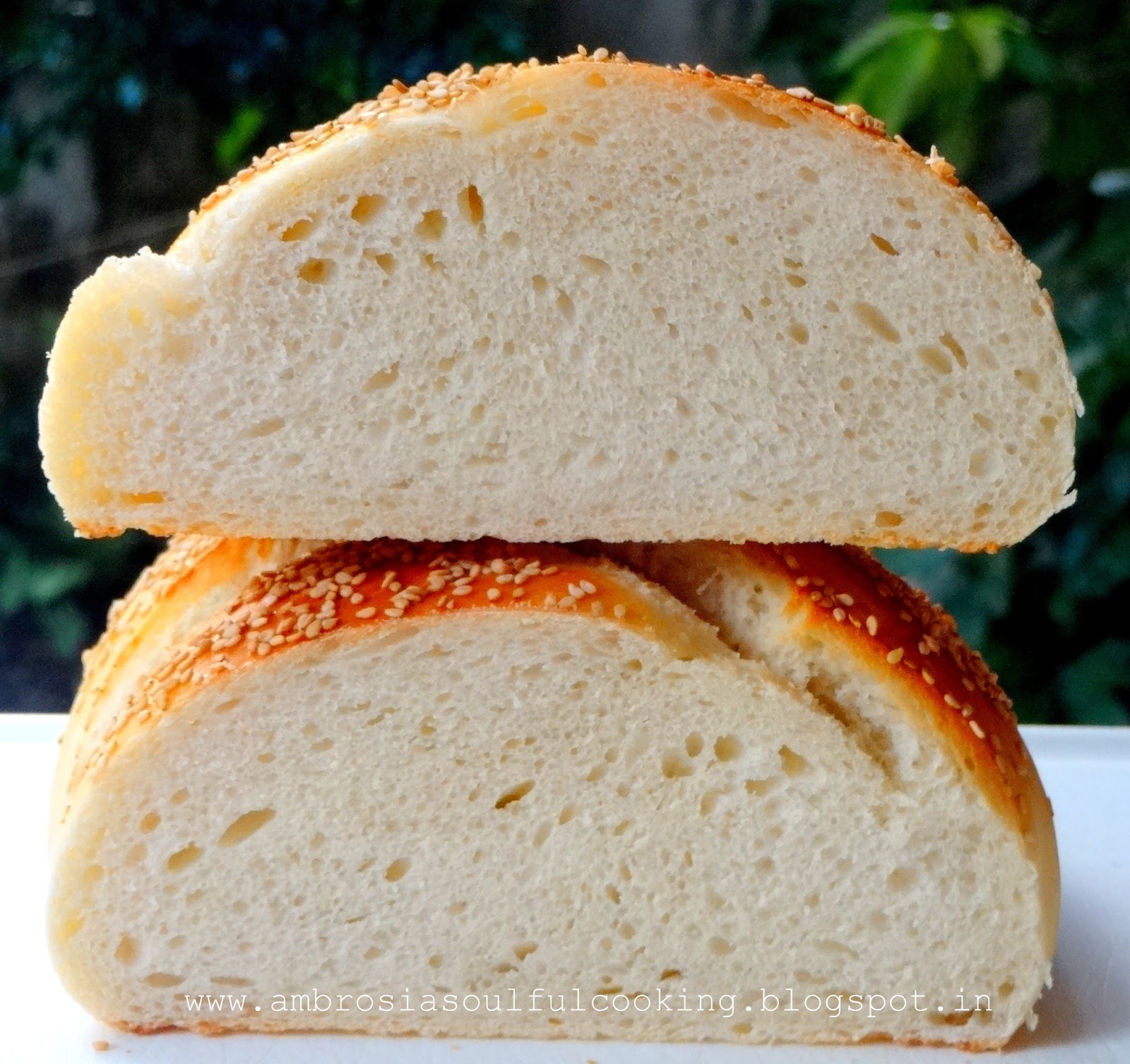 Italian Sesame Bread (Vegan) | Ambrosia