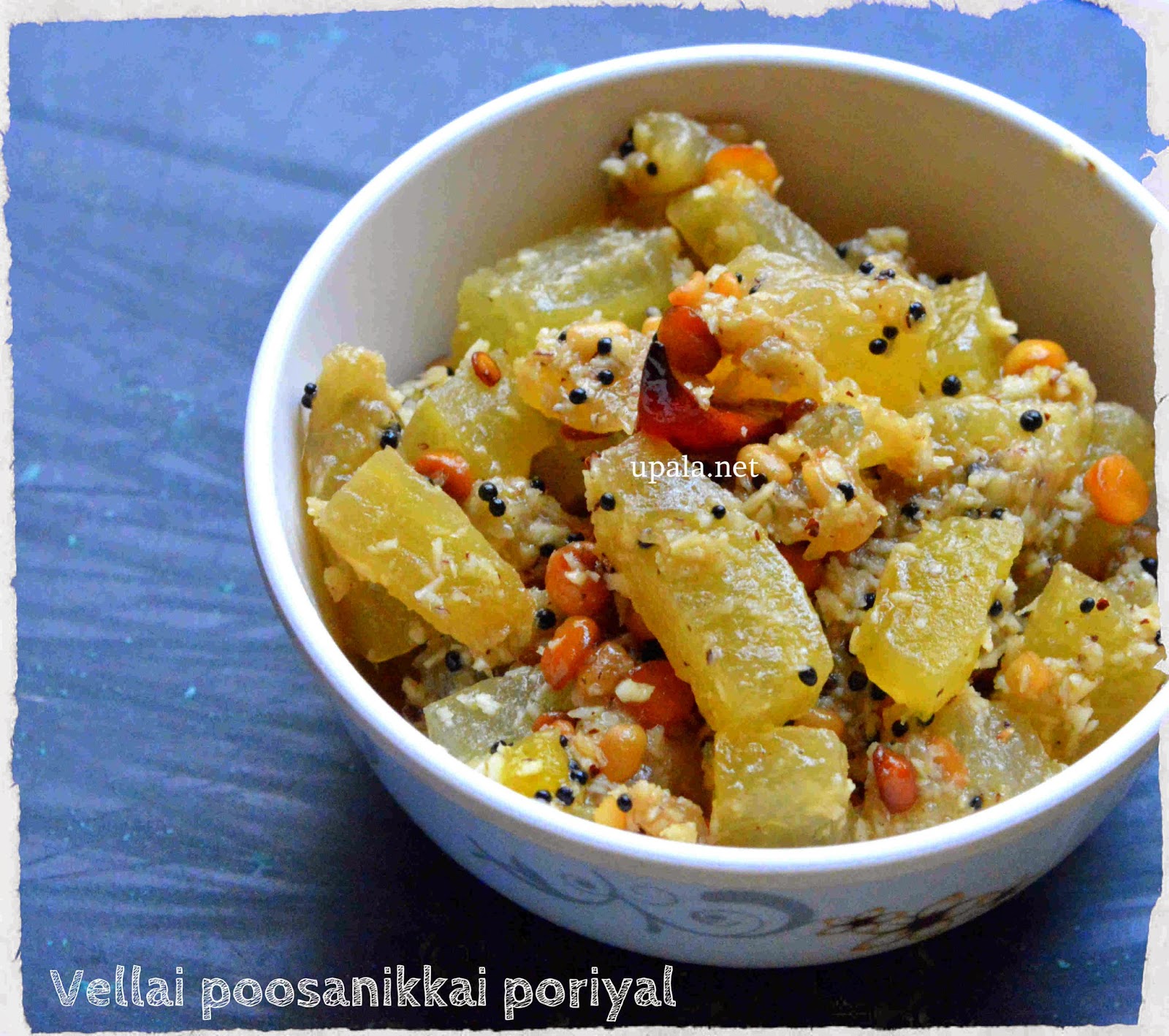 Upala: Vellai poosanikkai curry/ Ash gourd Stir fry