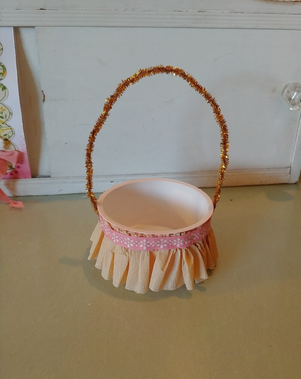 Upcycled Yogurt Container Easter Baskets - Little Vintage Cottage