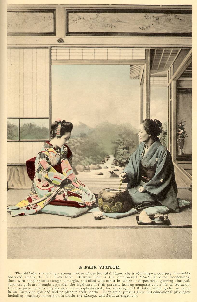 34 Beautiful Hand Tinted Color Photographs Illustrate Japanese Customs ...