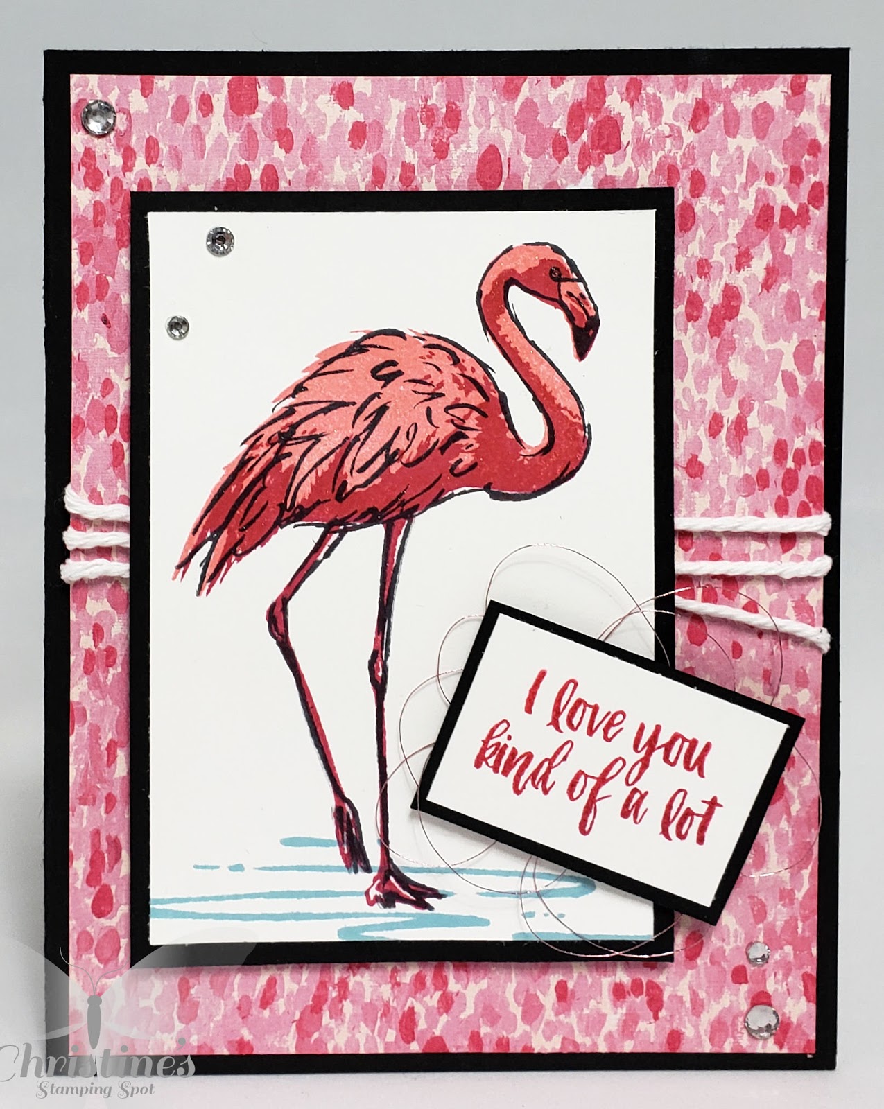 Christine's Stamping Spot: Fabulous Flamingo Card