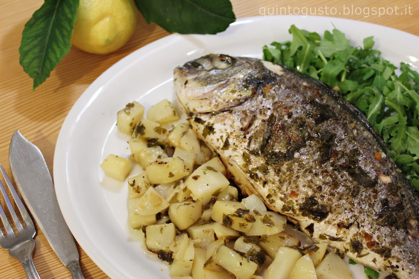 Orate con patate in padella | Apriti Sesamo - Cucina greca e non solo