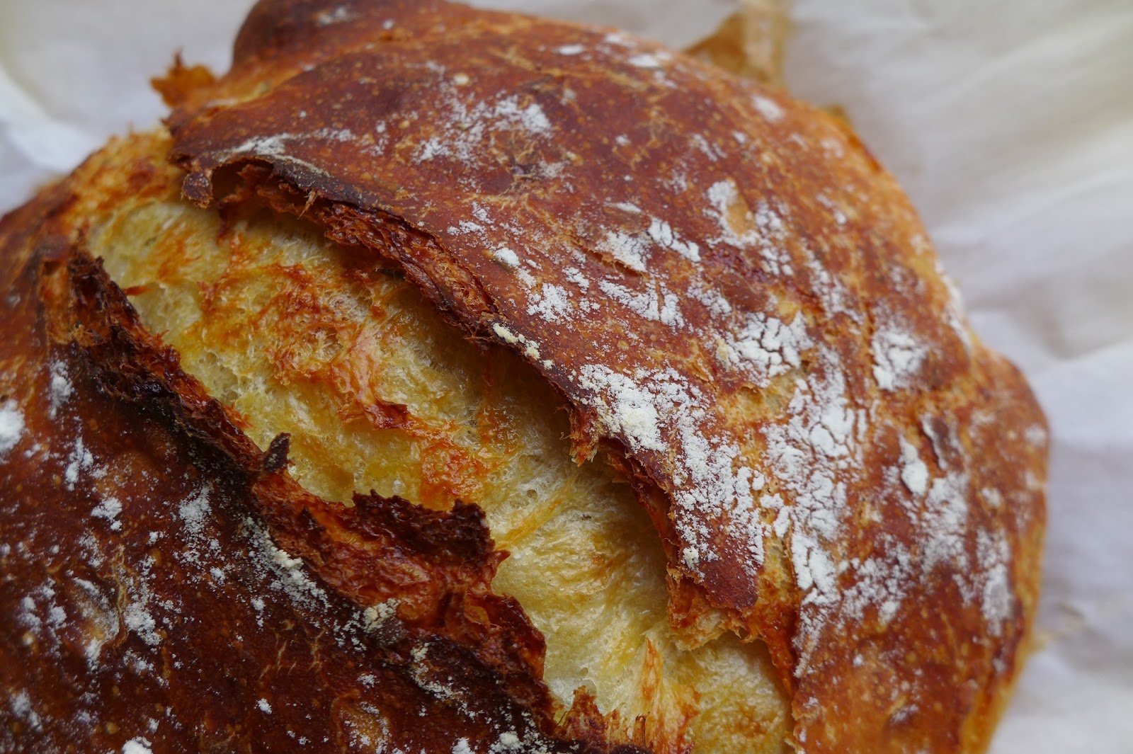 Dimples & Delights: Lemon Rosemary Gruyere Artisan Bread