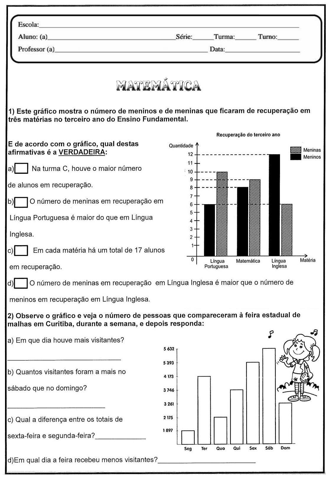 Atividades Com Graficos E Tabelas 3 Ano - RETOEDU