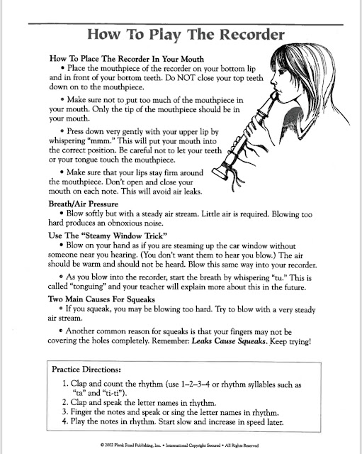 RECORDER INFORMATION