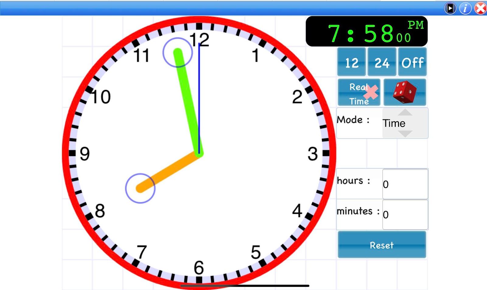 Skolbloggen: Digital och analog klocka att projicera med projektor