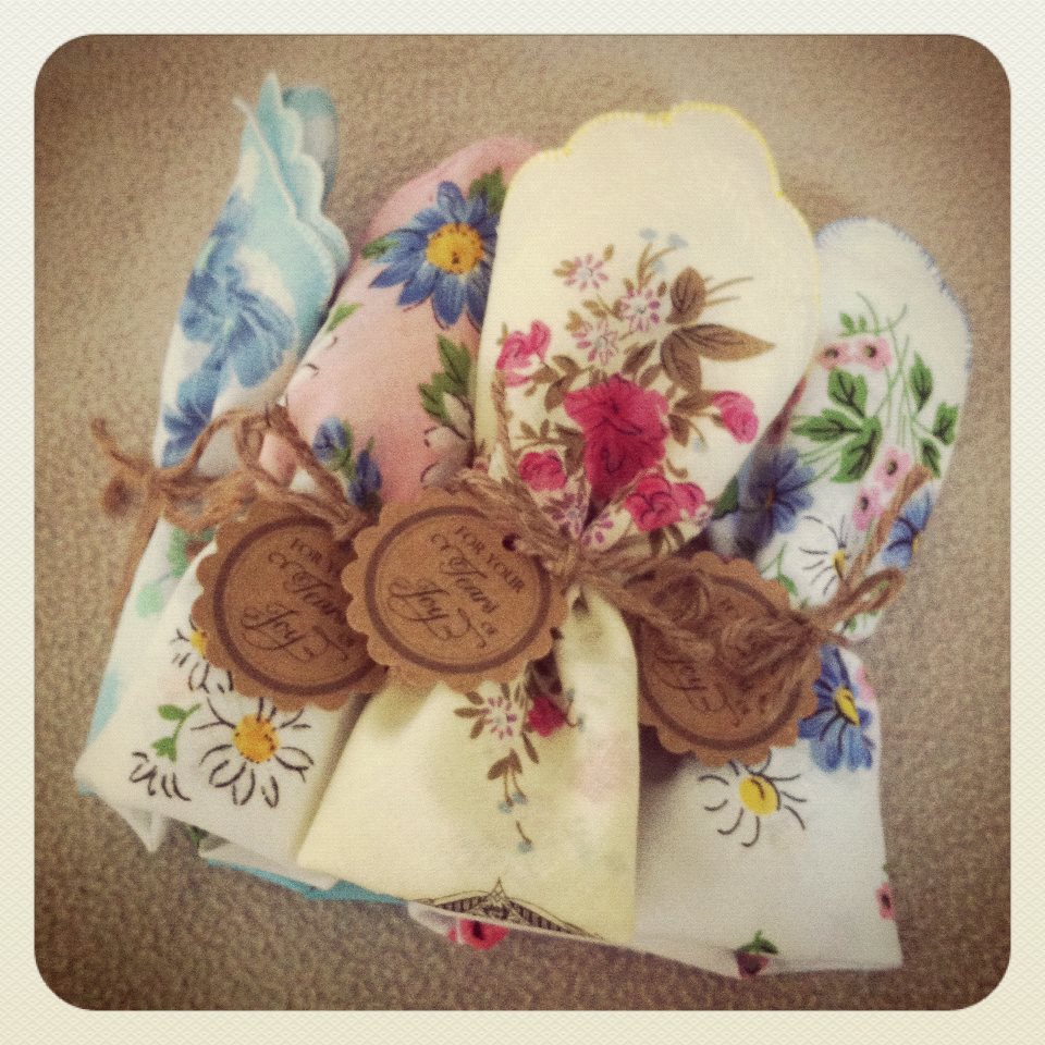 twoninenine & ever after: diy handkerchiefs!