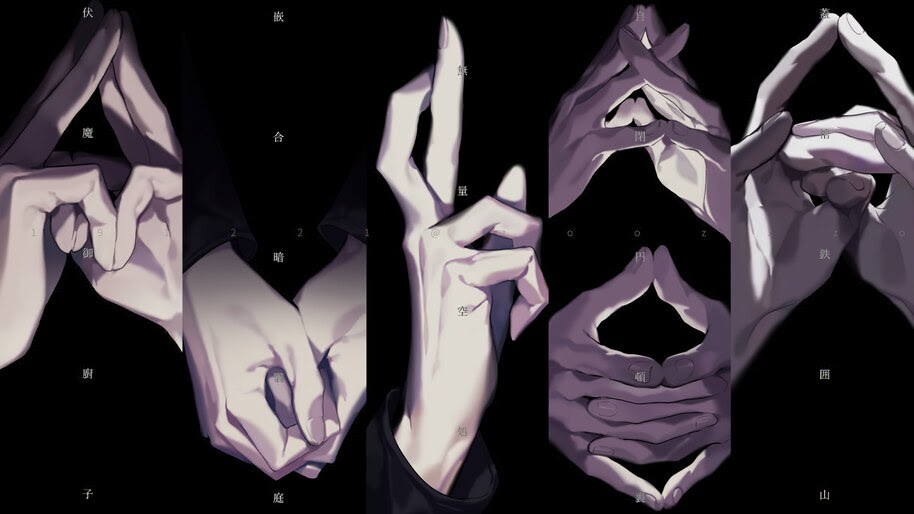 #8.2545, Jujutsu, Kaisen, Megumi, Hand Sign, 4K Wallpaper