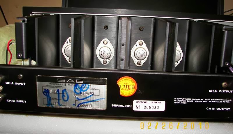 Mao Audiophile Modifications: SAE-2200 Power Amp