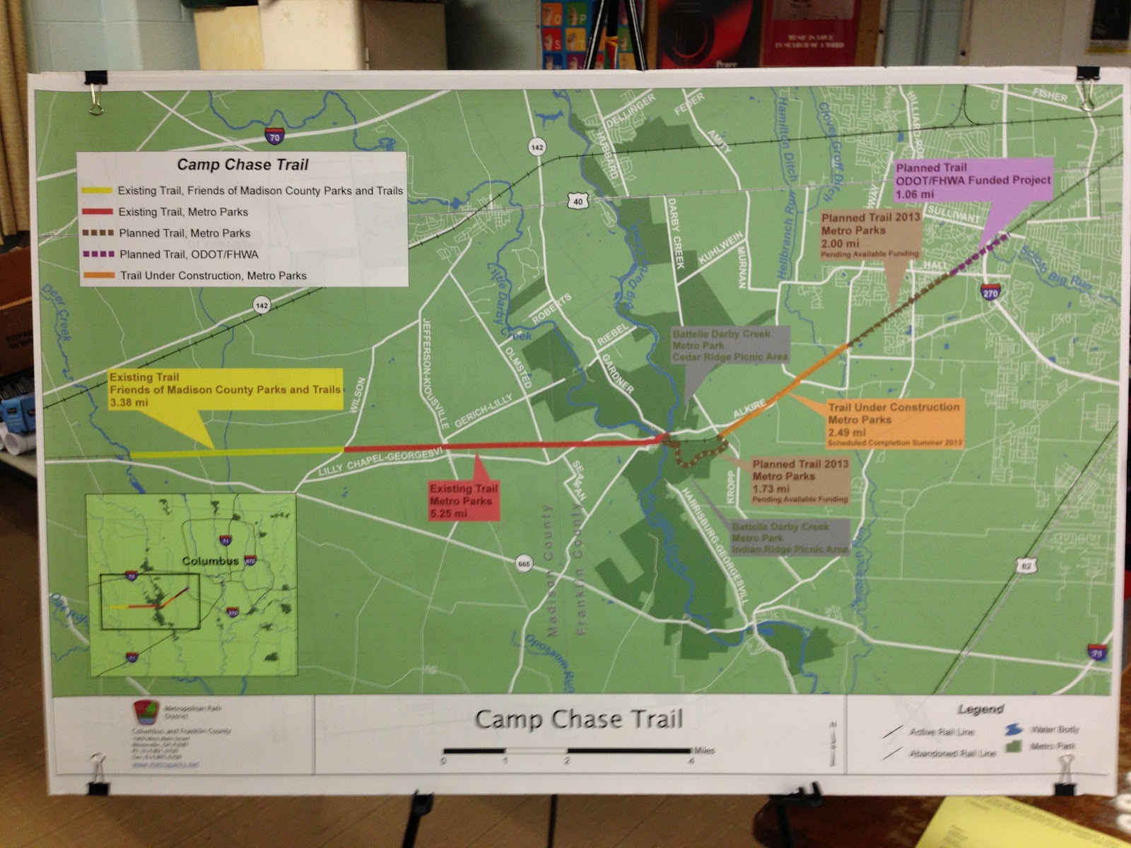 Columbus Rides Bikes!: PHOTOS :: Camp Chase Trail Project - Hall Road ...