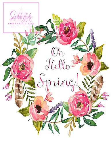Free art: 10 pretty spring printables | Thrifty Decor Chick | Thrifty ...