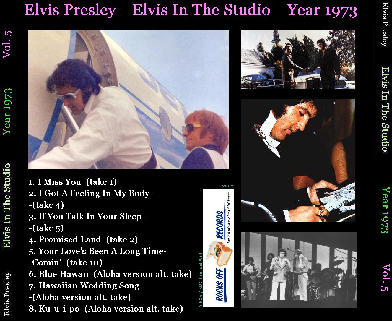 ELVIS JAR: - ELVIS IN THE STUDIO 1973 VOL. 5