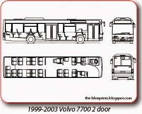 Vector Blueprints - Cars, Trucks, Busses and others: Volvo Bus - Vector ...