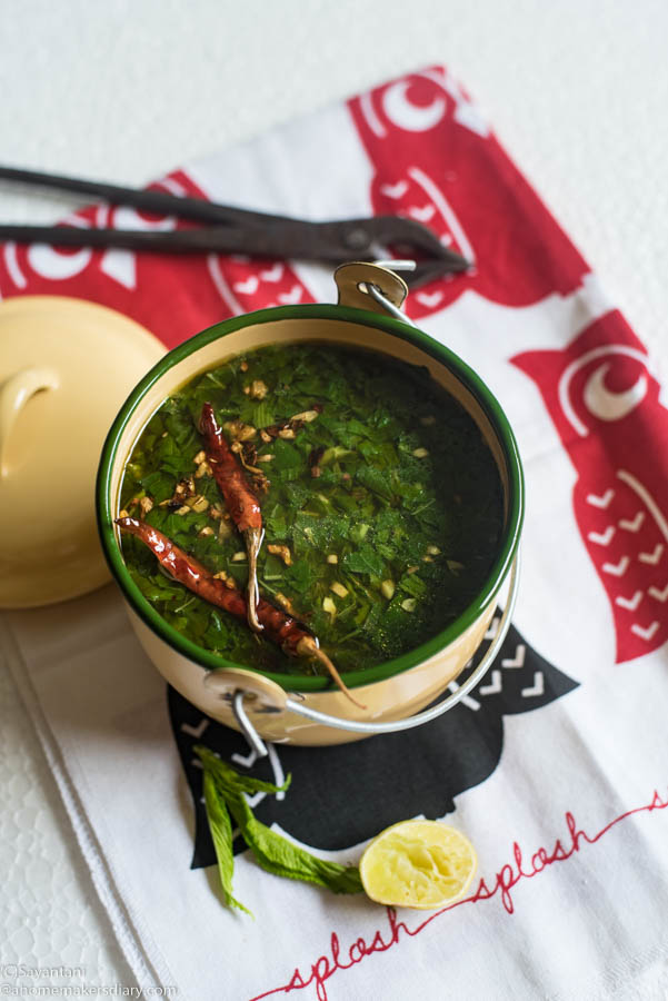 Pat shaker jhol (Mulukhiyah) - A Homemaker's Diary