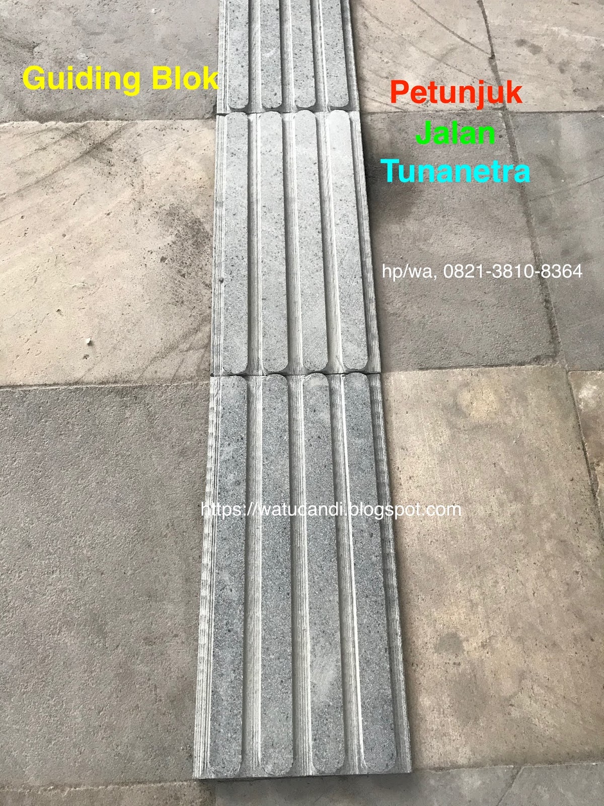 Jual Guiding Blok Bahan Batu Asli Jaminan Mutu Kuat Juga Cetakan Beton ...